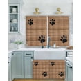 Cute Animal Pattern Claws Short Blackout Curtains 36 Inch Long,Vintage ...