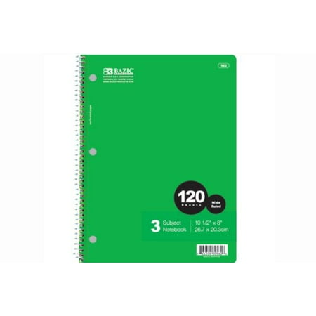 3-subject Spiral Notebook - W/r 120 Ct (Pack of 3) | Walmart Canada