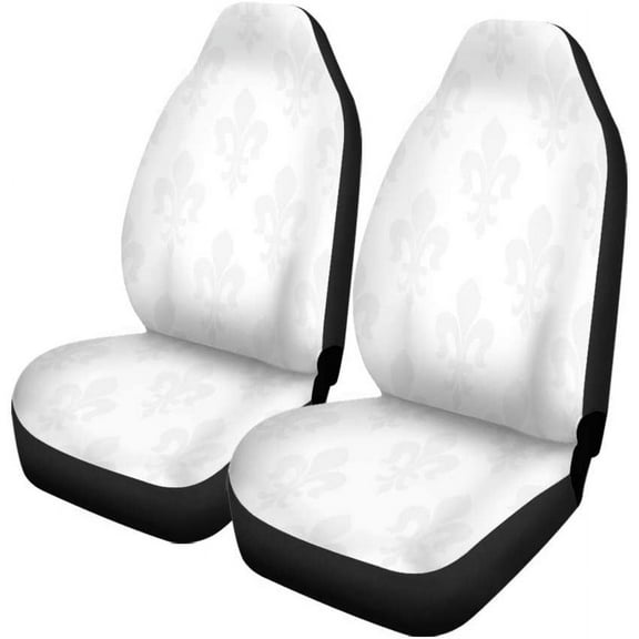 Abstract Geometric Beige Pattern Car Seat Covers Front Seats Universal ...