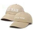 DALIX Big Man Little Man Hat Father Son Matching Cap Fun Gifts in Khaki ...