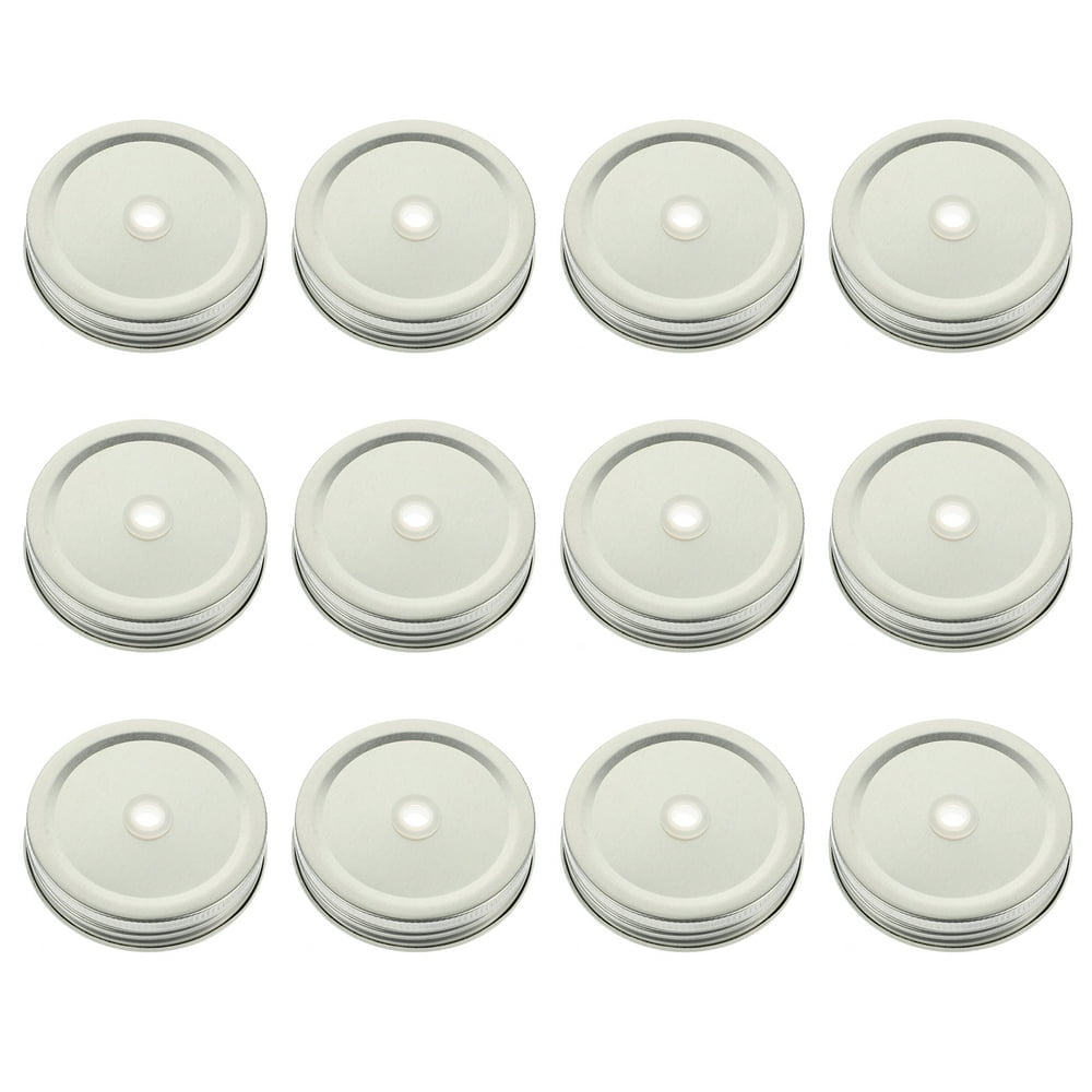 Click here for Cuiting 12pcs Mason Jar Lids With Straw Hole Metal... prices