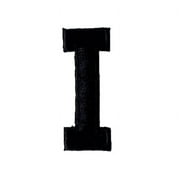 Alphabet Letter - N - Color Black - 2" Block Style - Iron On ...