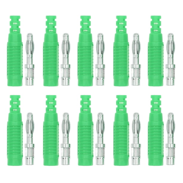 Press Fit Banana Plug,10 Set Banana Male Banana Plug Jack Connector ...