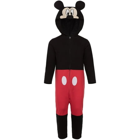 Disney Mickey Mouse Baby Boys' Zip-Up Hooded Costume Coverall (18 Months) | Walmart Canada