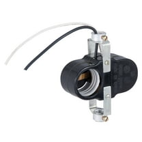 B&P Lamp® Short Keyless, Aluminum Medium Base Lamp Socket with Antique ...