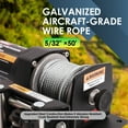Hyper Tough 2500 lb 12V DC Electric ATV Winch with 50ft. Steel Rope and ...