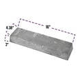 50 LB Lead Ballast Weight Bar, Compact for Varied Placement, 16" Long ...