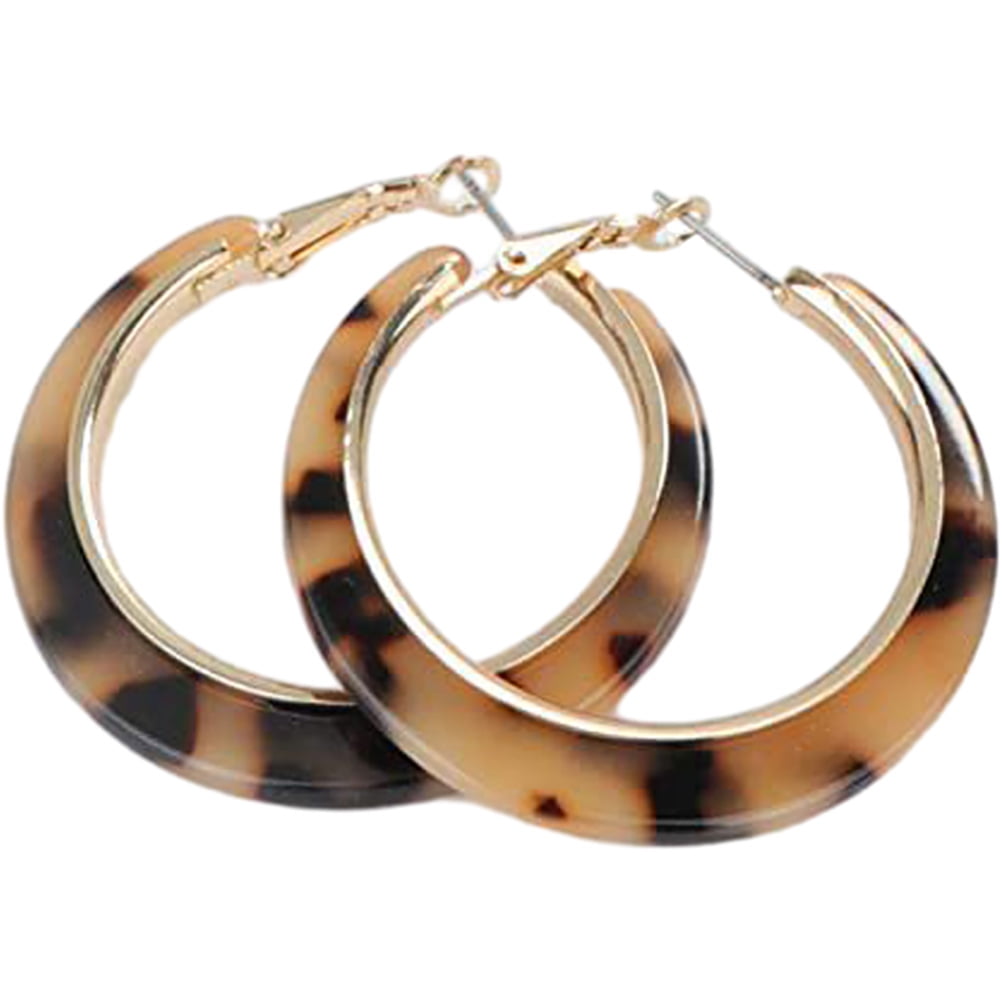 Click here for Movtotop Fashion Acrylic Leopard Circle Hoop Earri... prices
