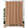 Camel Shower Curtain, Light Brown Solid Background Autumnal Rustic ...