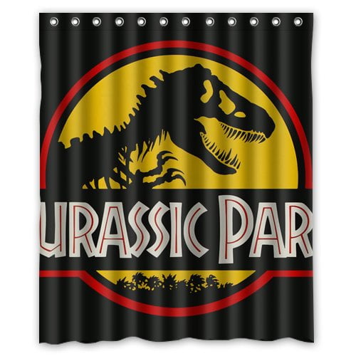 Click here for Touxihaa Jurassic Park Shower Curtain Bathroom Cur... prices