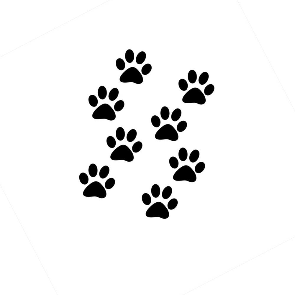 8 Pieces Car Stickers Cat Paw Prints Cute Paw Prints Decoration ...