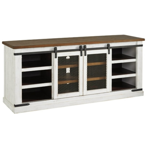Signature Design by Ashley Wystfield Farmhouse TV Stand Fits TVs up to ...
