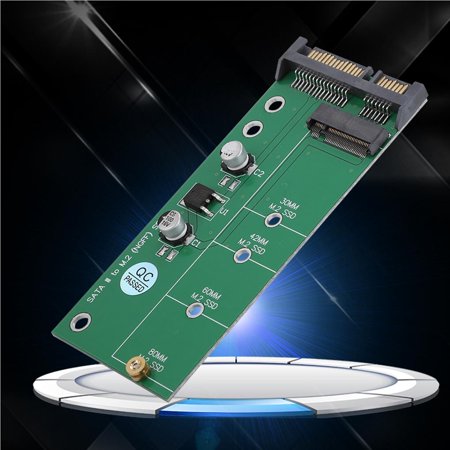 M2 NGFF SSD Solid State SATA3 Drive to SATA3 SATA3 Adapter Card ...