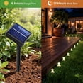 10 LED Solar Star Pathway Lights - IP44 Waterproof Garden Yard Patio ...