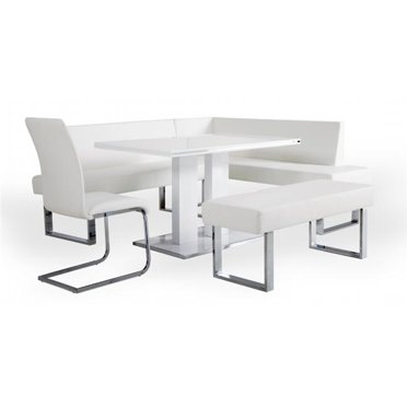 (MH) Cohen Dining Table, White-Wash - Walmart.com