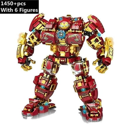 Moc Super-Heros Mini Iron Man Heavy Mech Armor Model Figures Building ...