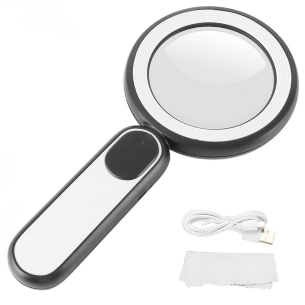 Rechargeable Magnifying Glass,8X Rechargeable Magnifying Glass Reading ...