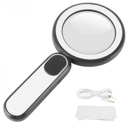 Rechargeable Magnifying Glass,8X Rechargeable Magnifying Glass Reading ...
