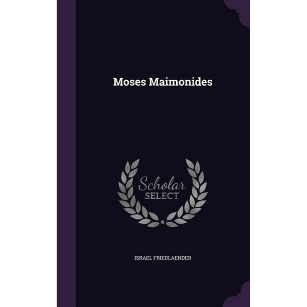 Moses Maimonides (Hardcover) - Walmart.com