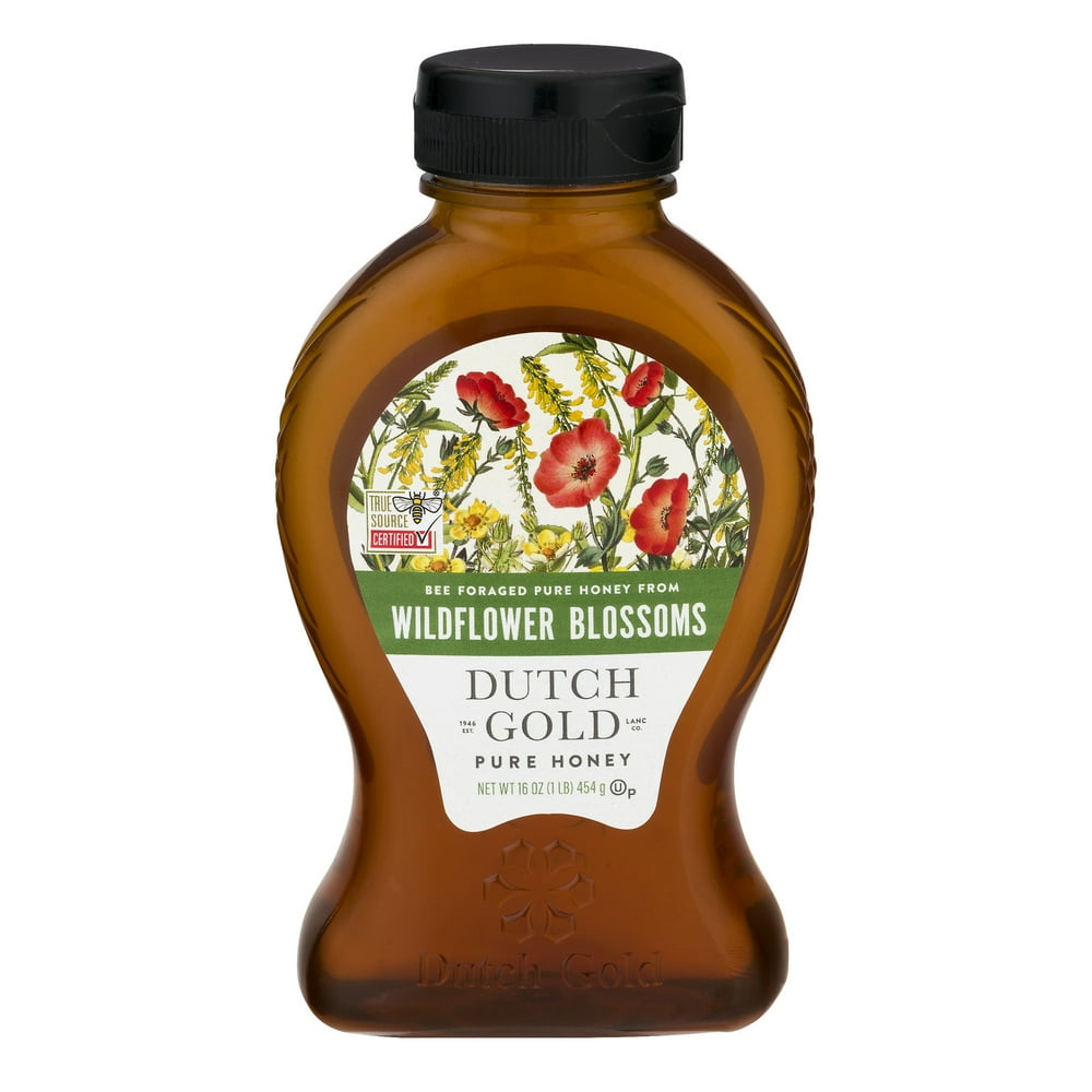 Dutch Gold Pure Honey From Wildflower Blossoms, 16 oz - Walmart.com ...