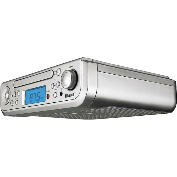 S SKCR2713 Under Counter CD Player with Radio and Bluetooth, Silver ...