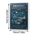 2025 Dentist Advent Calendar – 24 Days Christmas Countdown with Dental Ornaments, White to Black ...