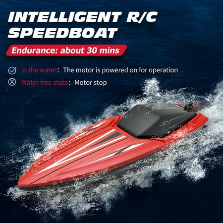 Clairlio 2.4GHz 4CH Electric Speedboat 20km/h High Speed Remote Control ...