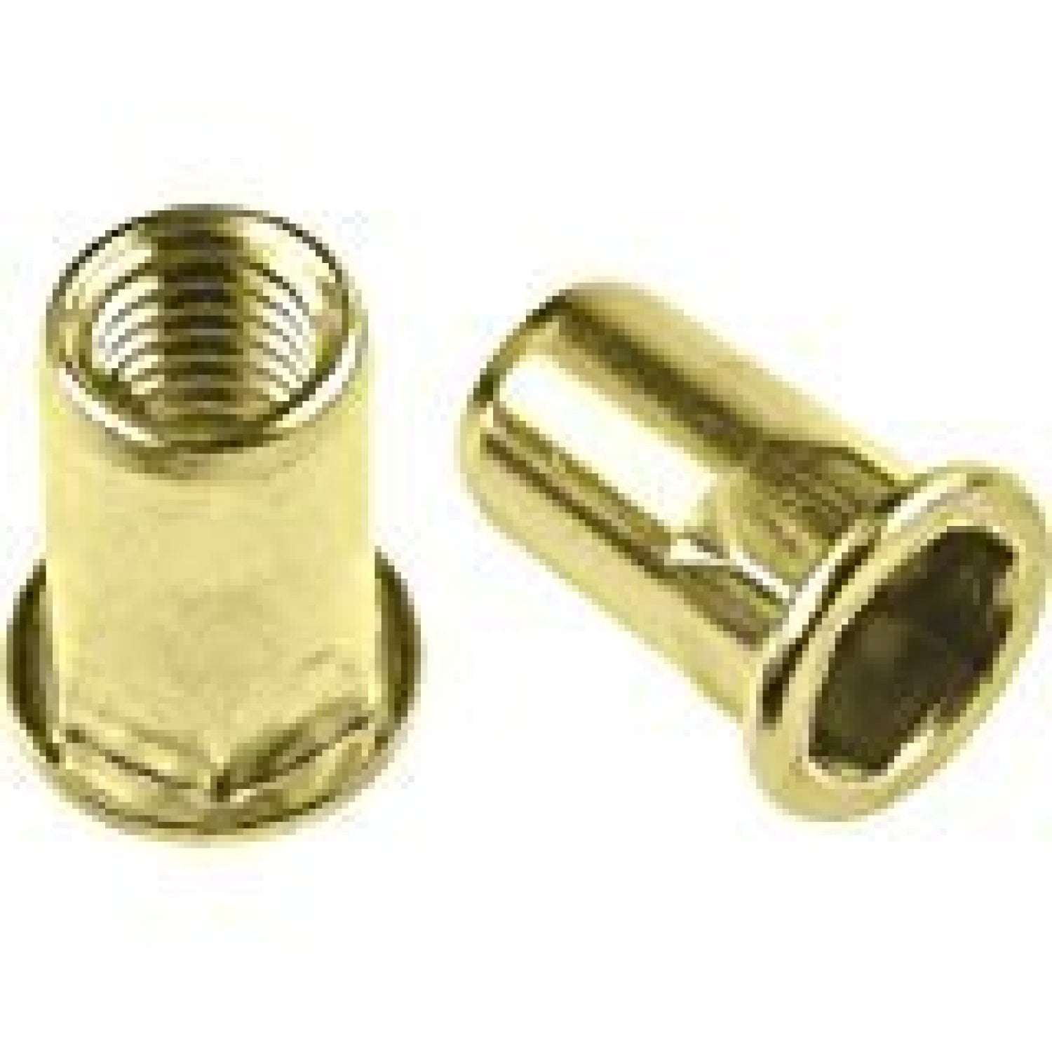 Half Hex Body Large Flange Rivet Nut - Material: Steel-Yellow Zinc ...