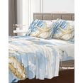 King Size Ocean Life Sheet Sets Marine Coral Shell Algae Starfish Oil ...