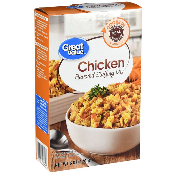 Great Value Chicken-Flavored Stuffing Mix, 6 oz - Walmart.com
