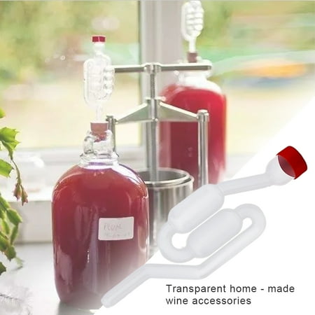 Homebrew Wine Fermentation Airlock Valve Plastic One-Way Exhaust Water ...