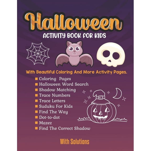 Happy Halloween Number tracing for Preschoolers and kids Ages 3-5, 0-20 ...