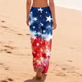 Bbyeadc Women's Pants Independence Day 1776-2026 Multi-Color Star Print ...