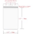50 Pack Vertical ID Card Name Tag Badge Holder with Waterproof Type ...