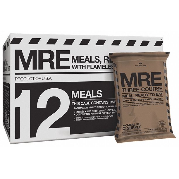 Meal Kit Supply Emergency Food Ration Packet,140 oz,PK12 MKA-001 ...