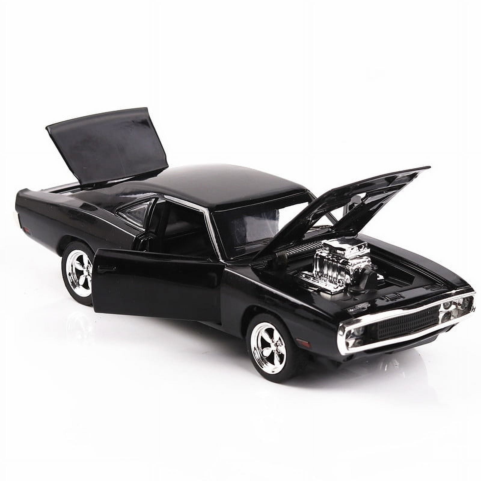 Unbranded Black Dodge Charger Muscle Car Model From Fast & Furious - 1:32 Scale Alloy Toy  Premium Metal Construction  Realistic Detailed Design  Sa