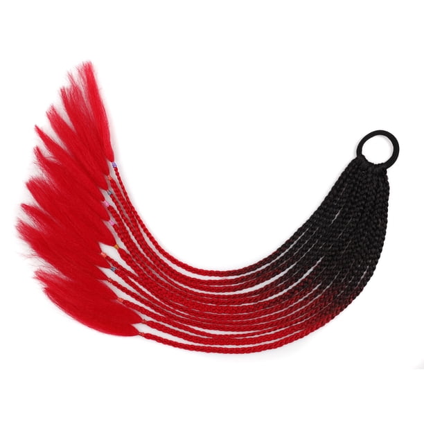 Cola de caballo con trenza sucia Color de cola de caballo Cabello con ...