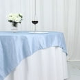 BalsaCircle 72x72 in Dusty Blue Square Accordion Crinkled Taffeta Table ...