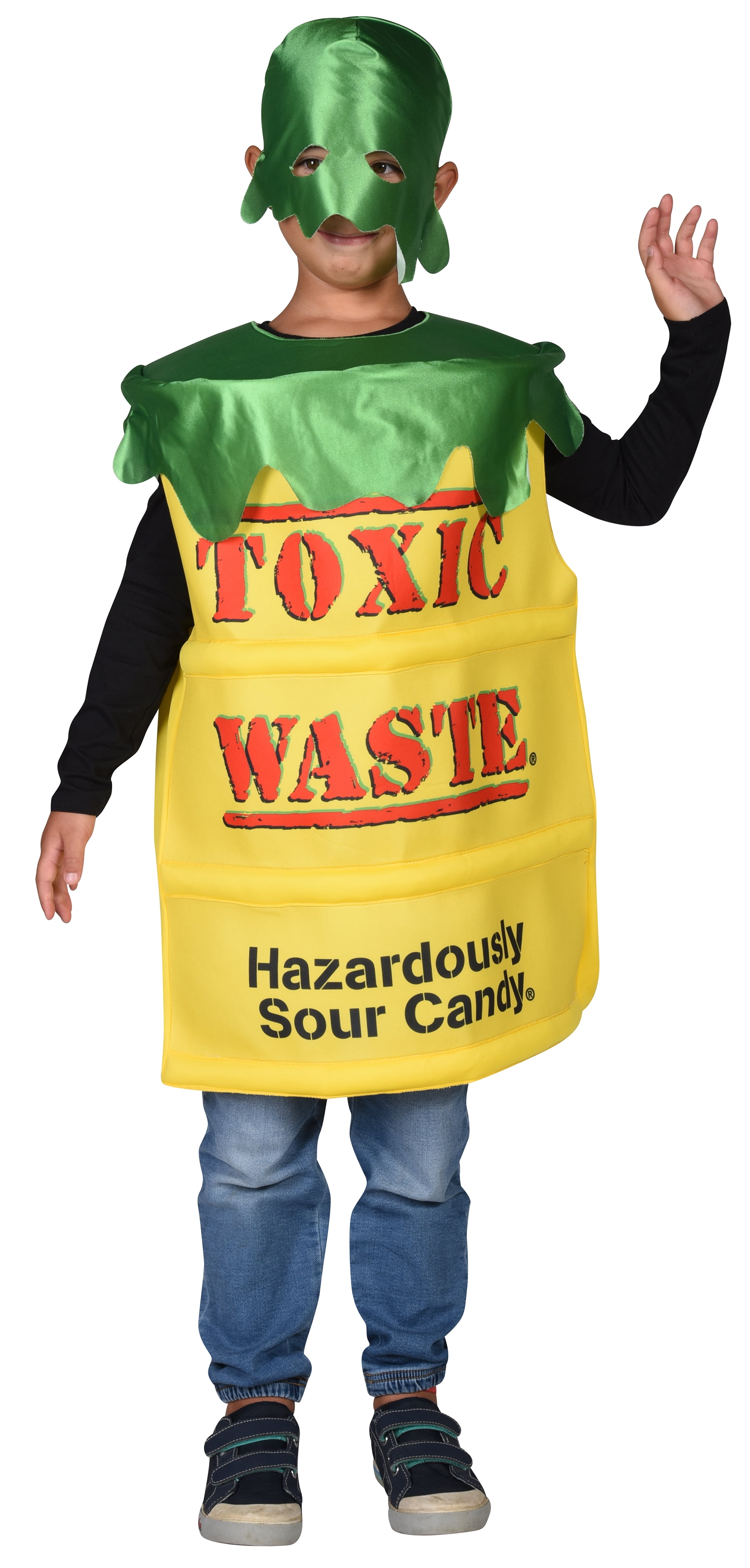 Rasta Imposta Toxic Waste Yellow Sour Candy Halloween Costume, Child ...