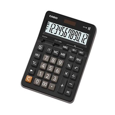 Casio AX-12B 12 Digit EXTRA LARGE LCD Electronic Calculator Plastic Keys MARK-UP % BLACK ax-12b ...