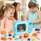 JoyStone Kids Microwave Play Set with Light Sound Realistic Function 28 ...