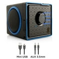 GOgroove Portable Stereo Speaker System w/ Rechargeable Battery & 3.5mm ...
