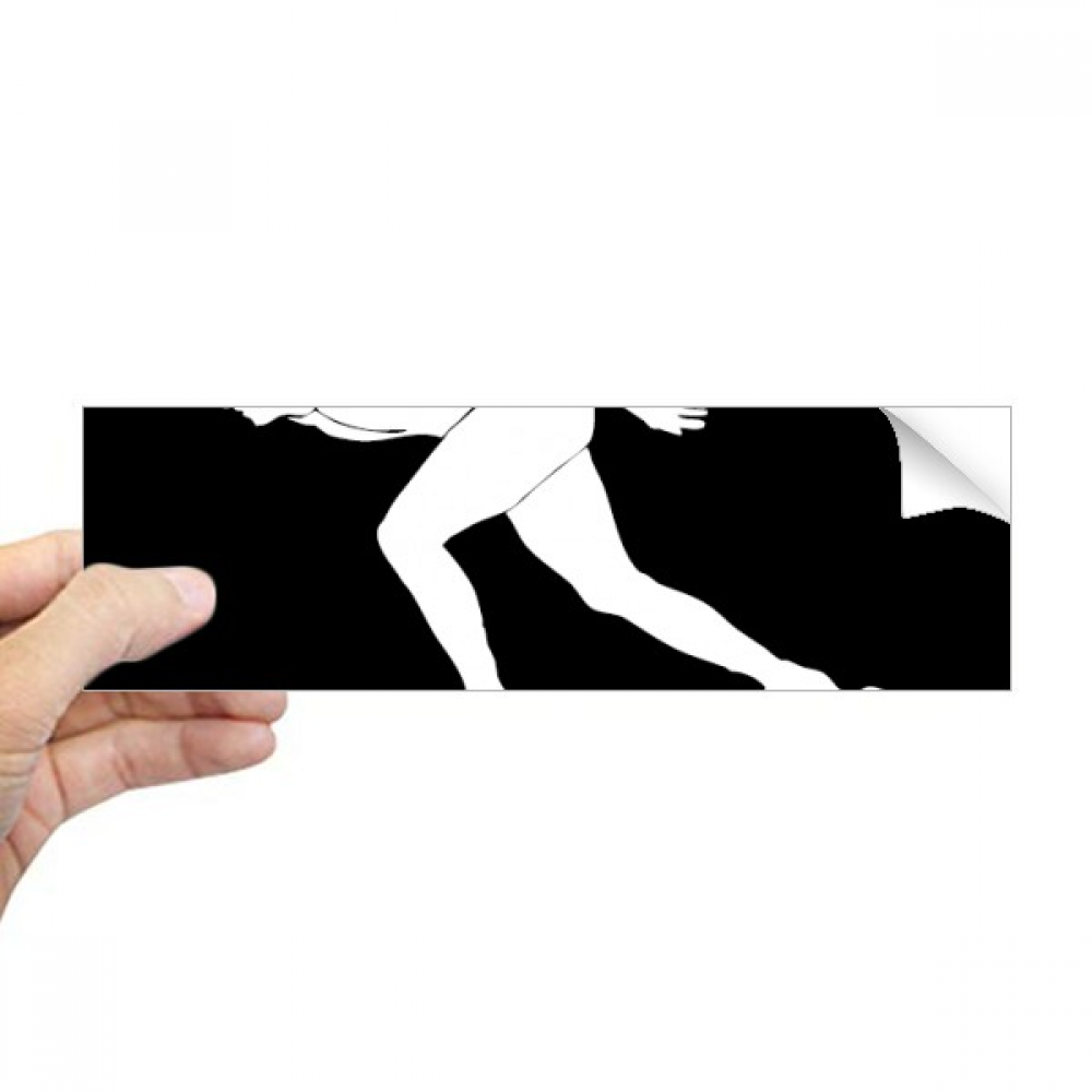 Deporte de invierno negro silueta de patinaje Rectángulo Parachoques ...