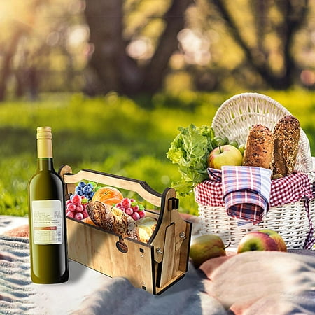 Folding Picnic Basket Table Wooden Picnic Table Folding Picnic Basket ...