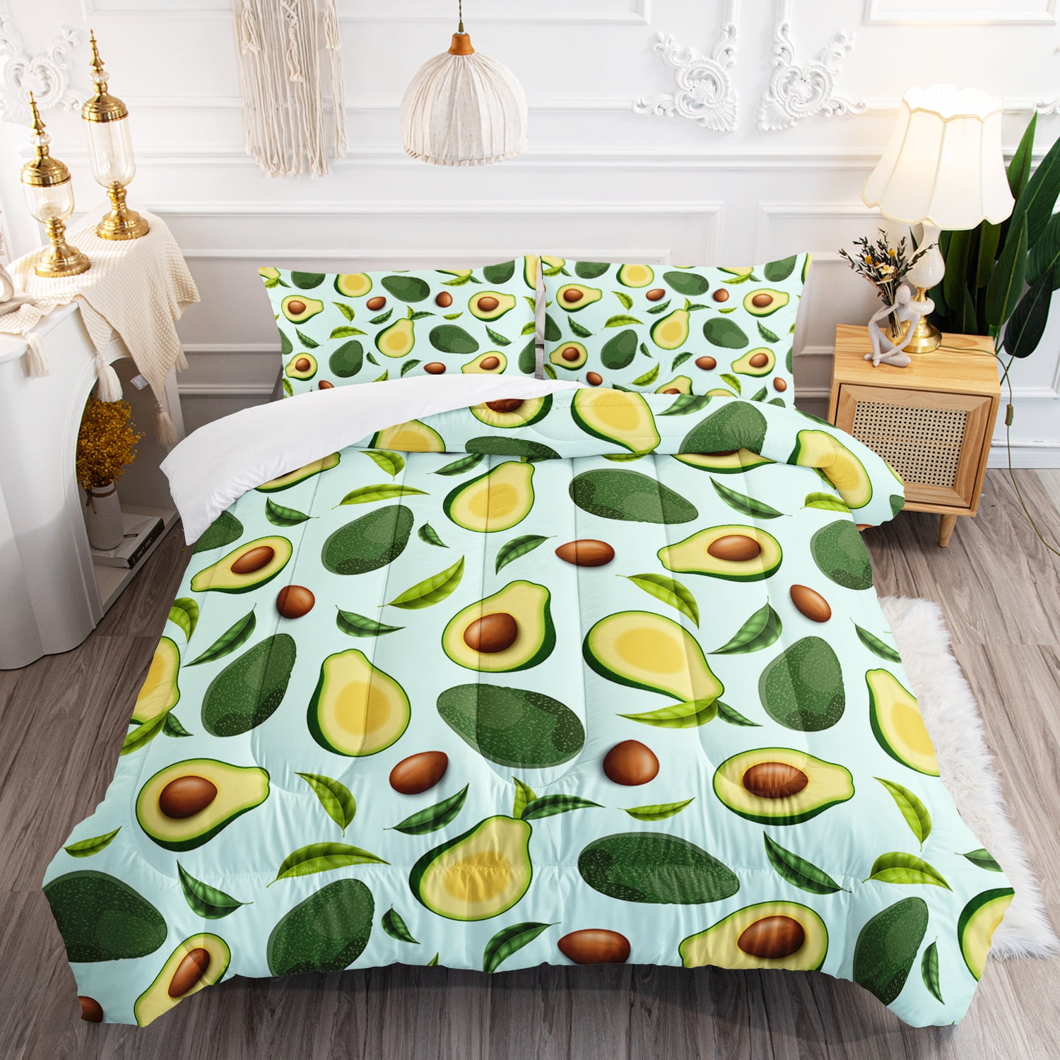 Hosima 3-Piece 3D Digital Comforter With Various Printed Patterns ...