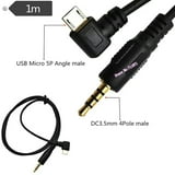 FOR Stereo TRS TRRS 3.5 Male Micro Usb V2.0 Male Adapter Cable Line ...