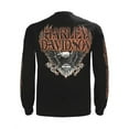 Harley-Davidson Men's Eagle Piston Graphic Tee, Long Sleeve Crew Shirt, Black 30299947 (XL ...