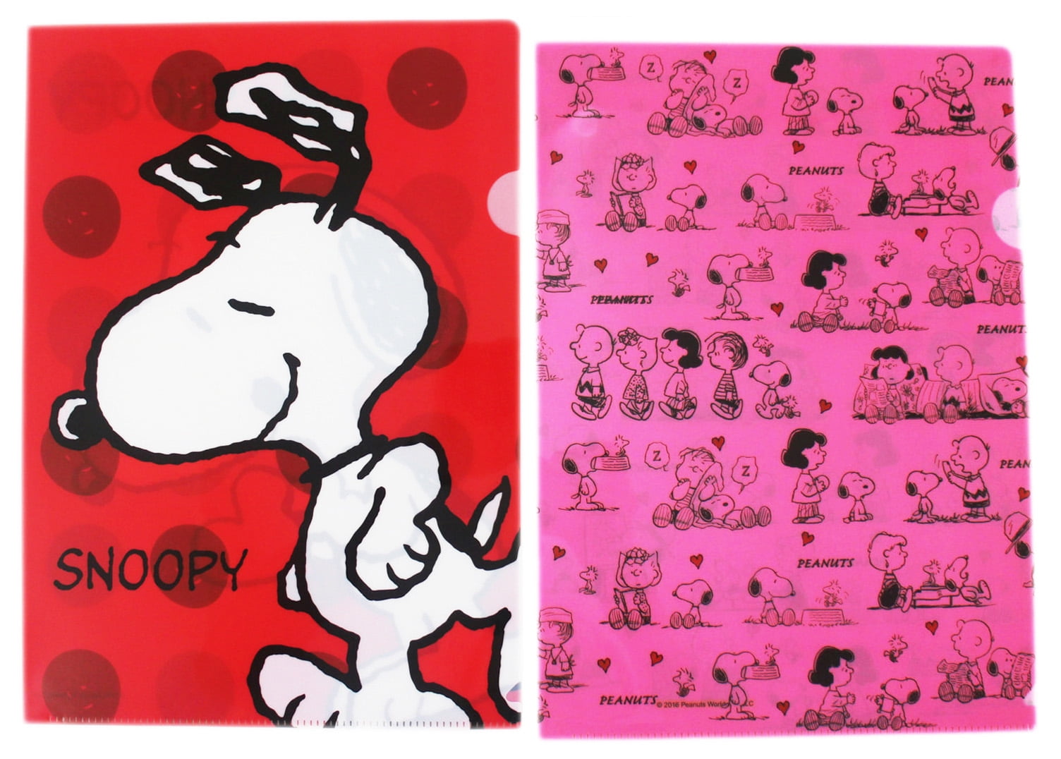 Peanuts Snoopy 2 folders set - Walmart.com