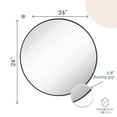 Free Shipping! Hamilton Hills 24" Bronze Circle Deep Set Metal Round ...