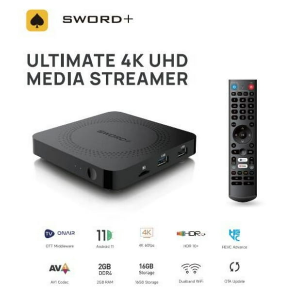2023 TVPlus ACEROID SWORDPLUS SWORD+ Android 11 2GB+16GB IPTV SET TOP Smart TV Box 2.4/5G Duo ...